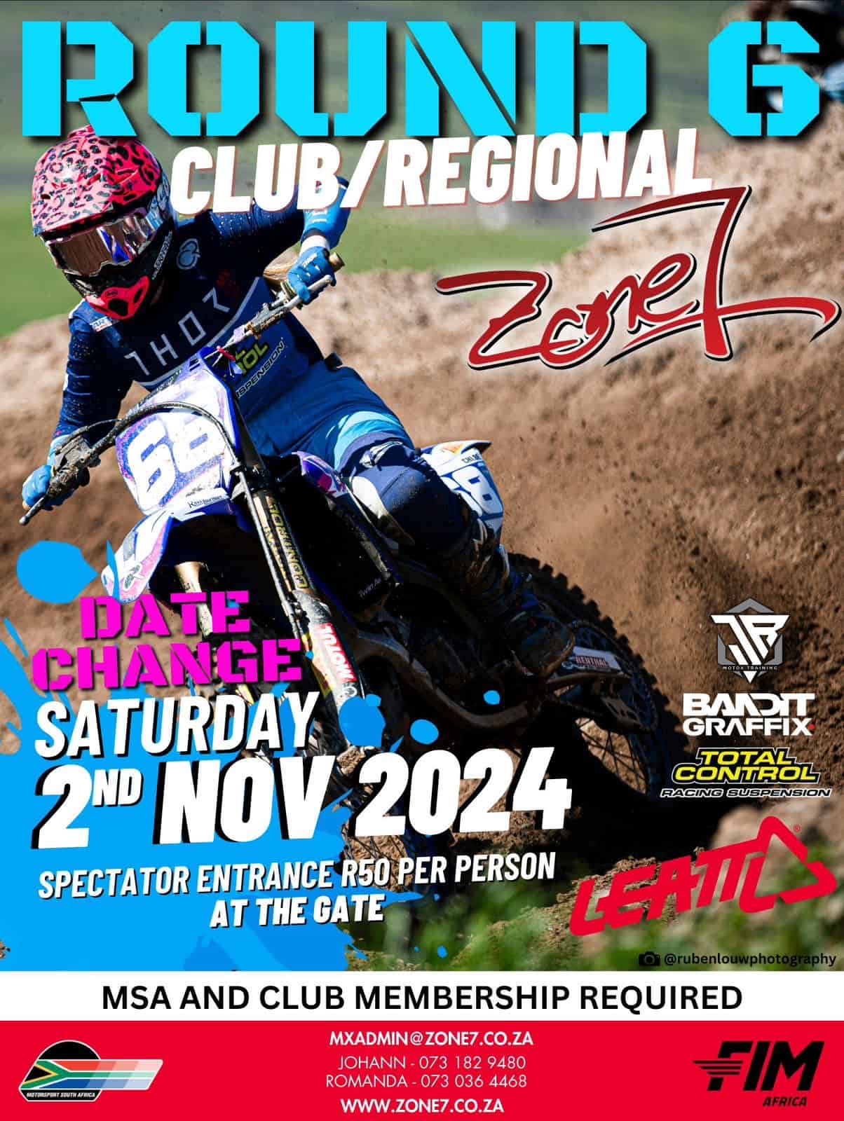 MotoX Race Entry Form - Zone 7 / SpeedSpot